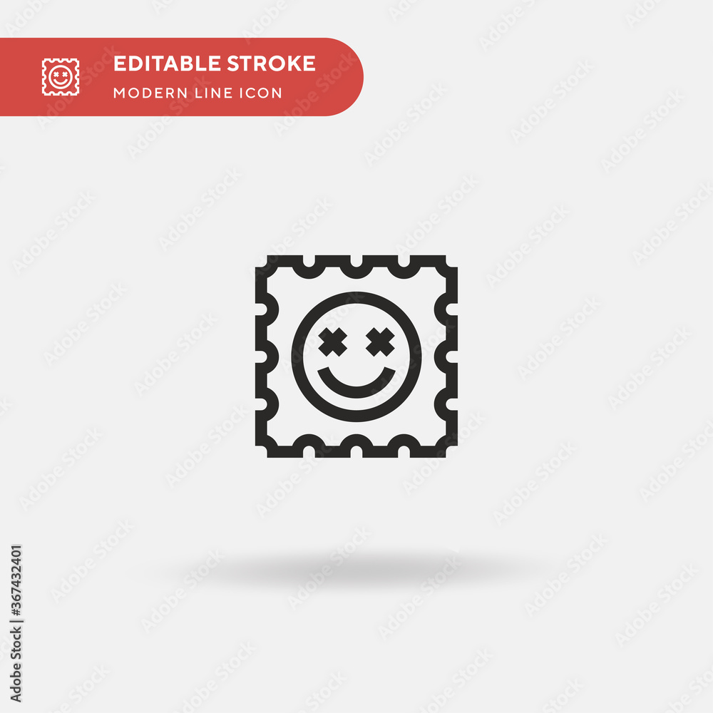 Lsd Simple vector icon. Illustration symbol design template for web ...