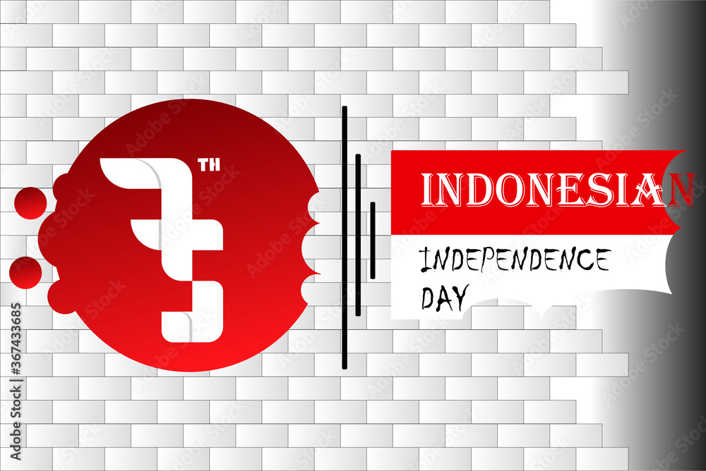 vector of 75th indonesia independence day. 75th anniversary of the ...