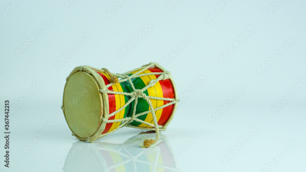 Indian traditional folk musical instrument isolated with white ...