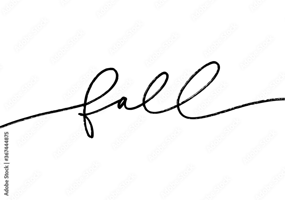 Fall ink linear vector lettering. Modern inscription handwritten vector ...