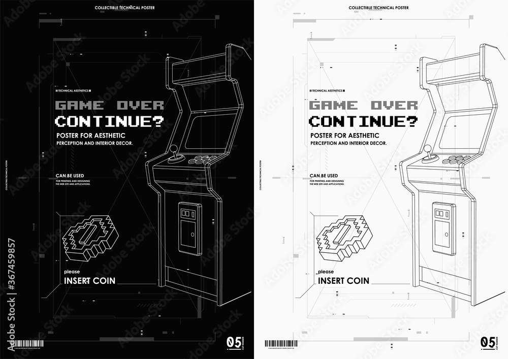 Neon illustration of Arcade game machine. Retro gaming, Game of 80s-90s ...