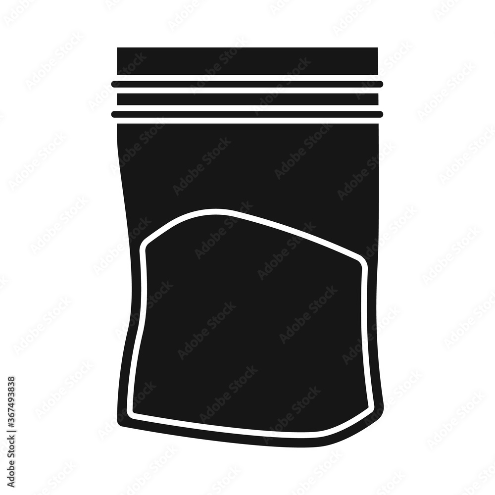 Vector illustration of cocaine and package logo. Web element of cocaine ...