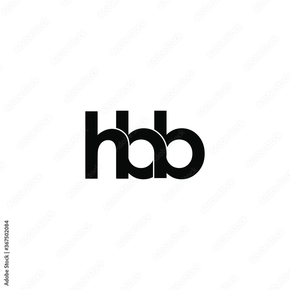 hbb letter original monogram logo design Stock Vector | Adobe Stock
