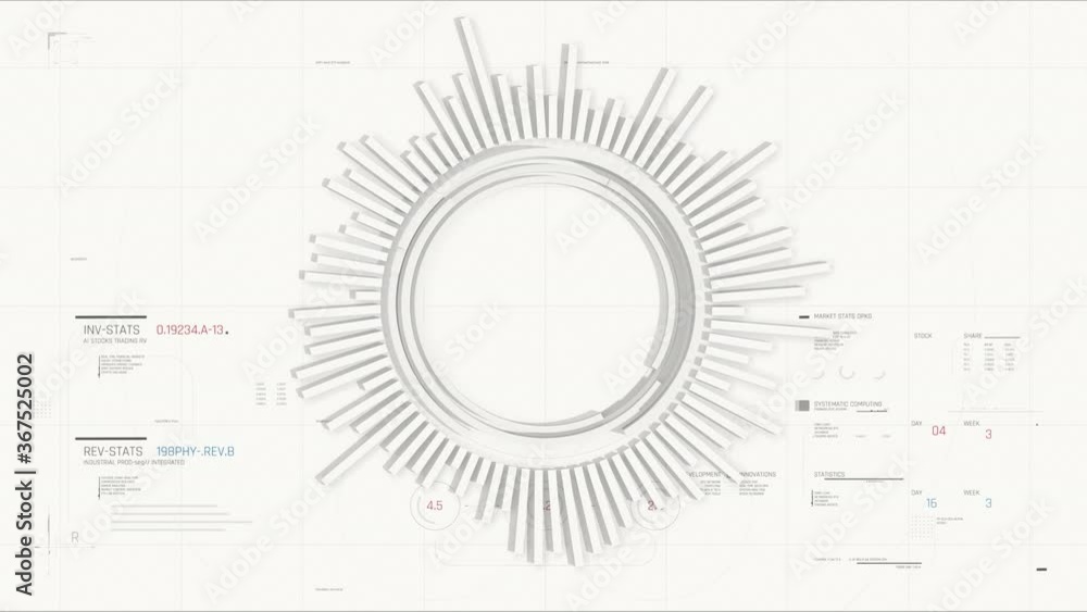 Abstract financial infographics, company statistics, numbers, graphs ...