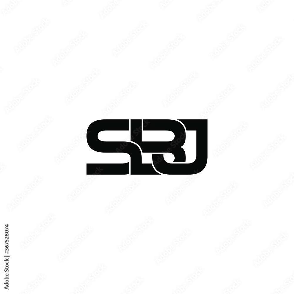 sbj letter original monogram logo design Stock Vector | Adobe Stock