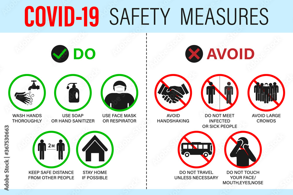 Corona virus covid -19 precautions, what to do and what to avoid ...