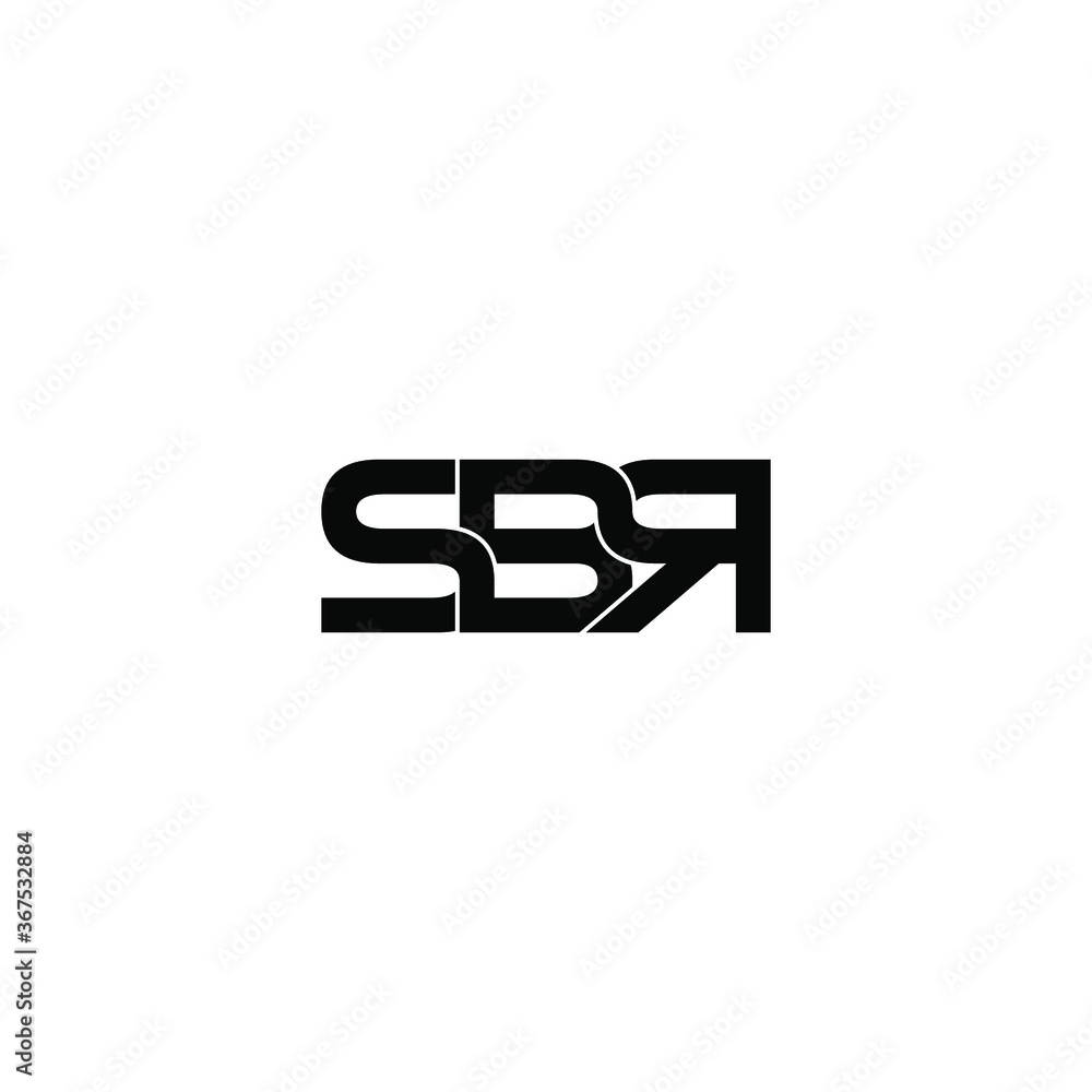 sbr letter original monogram logo design Stock Vector | Adobe Stock