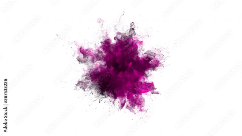 Color Burst - colorful pink magenta gas smoke powder explosion fluid ...
