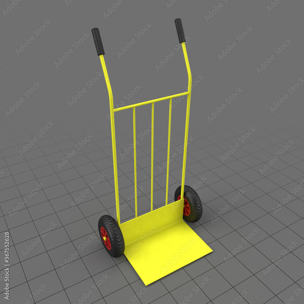 Hand cart Stock 3D asset | Adobe Stock