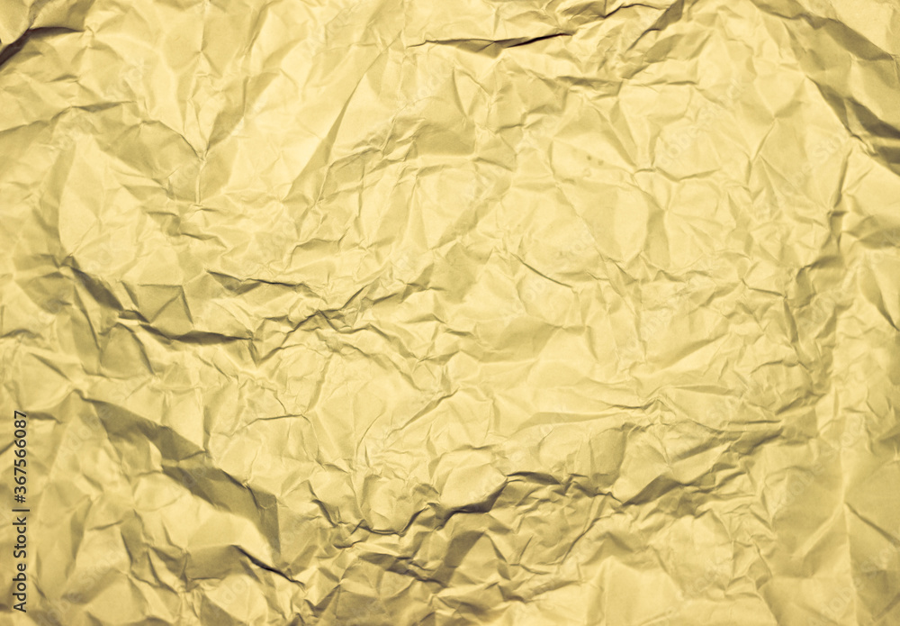 Crumpled gold background. Wrinkled gold texture. Stock Photo | Adobe Stock