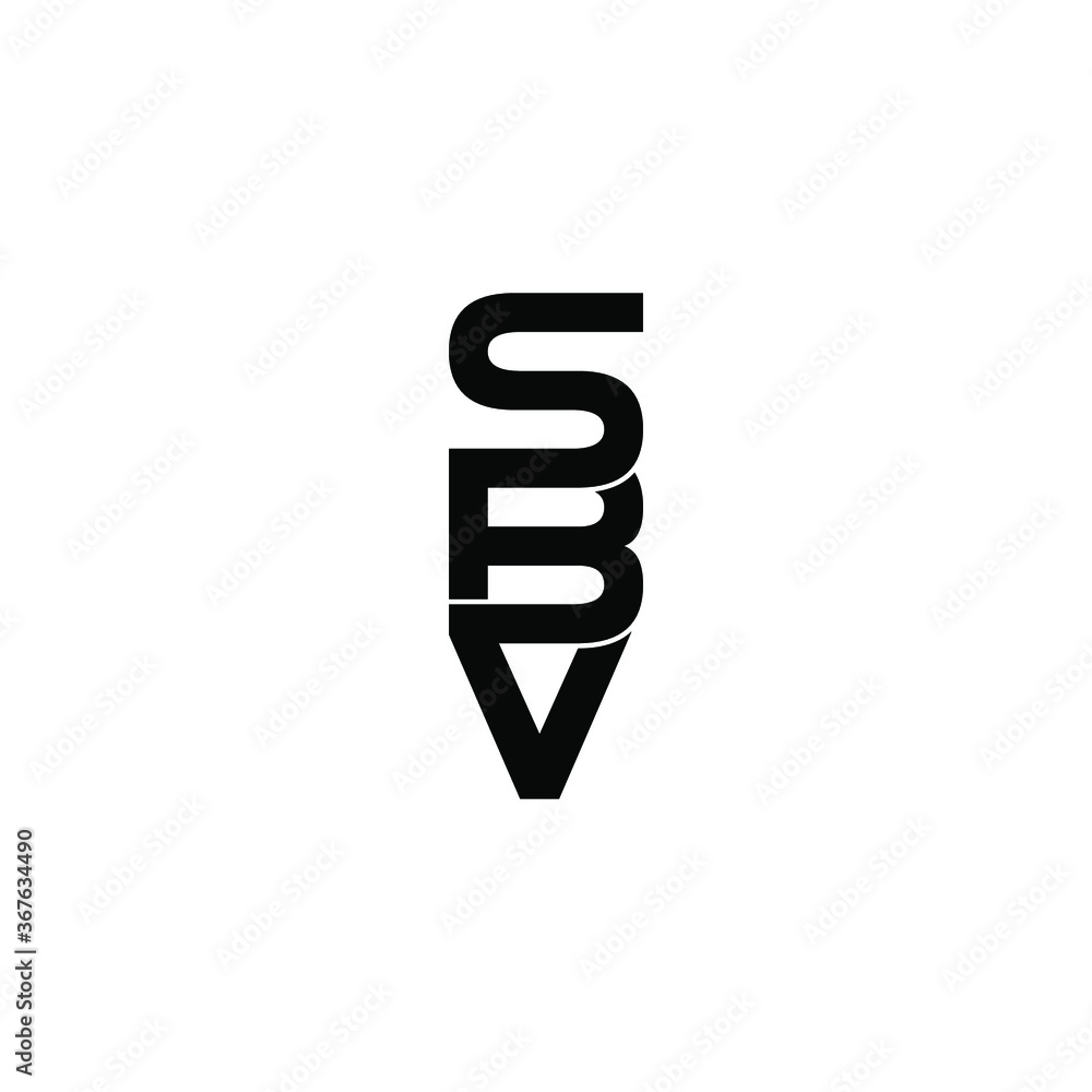 sbv letter original monogram logo design Stock Vector | Adobe Stock