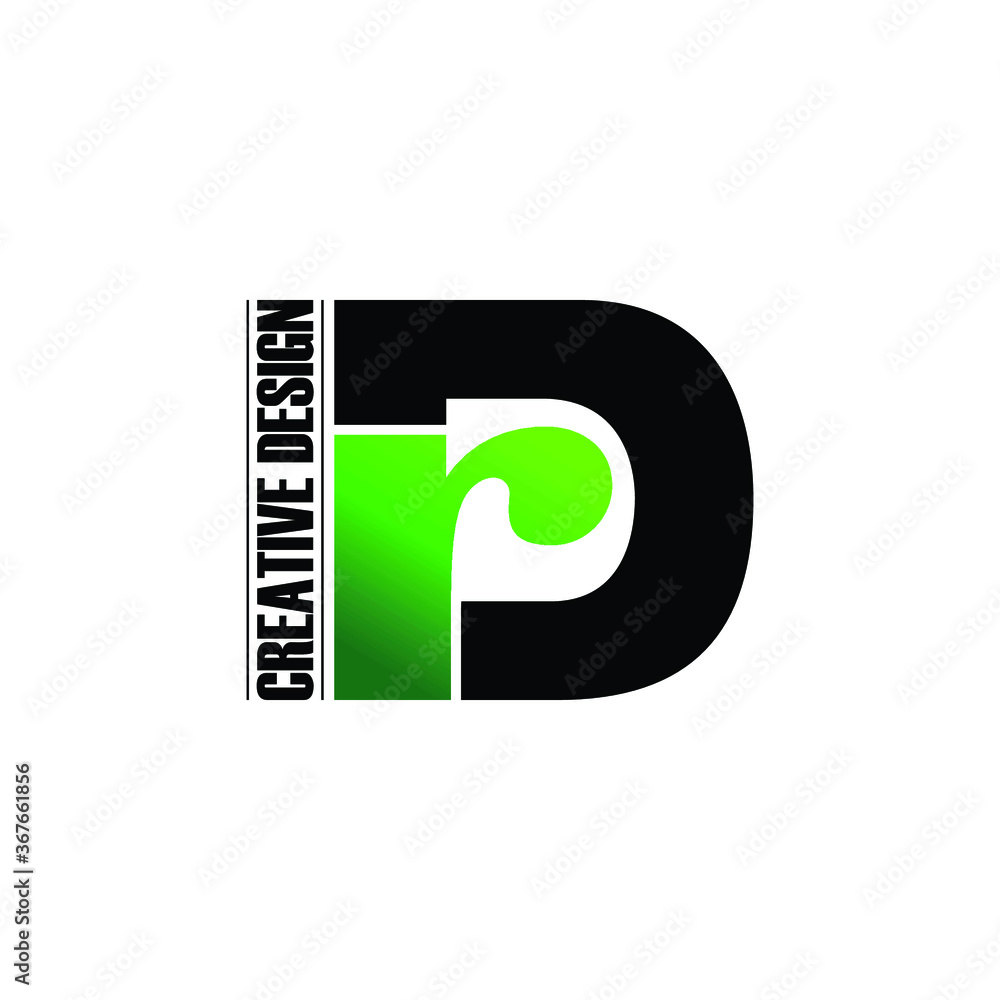 Letter rd simple logo design vector Stock Vector | Adobe Stock