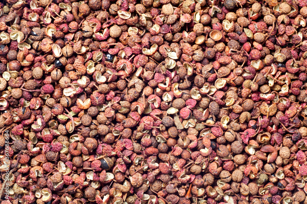 sichuan pepper (zanthoxylum bungeanum), Chinese prickly ash. food ...