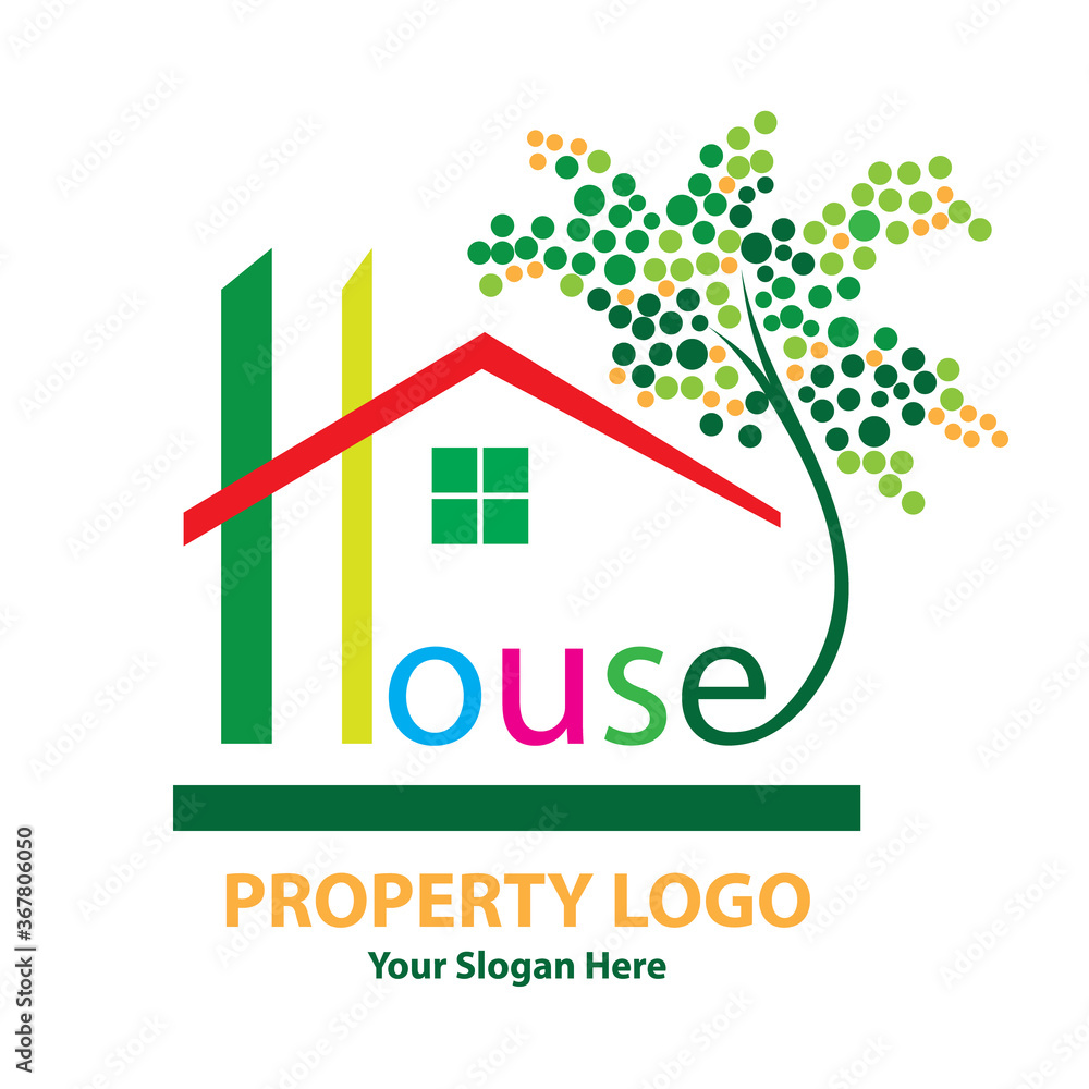 Vector logo house design in eps 10. Simple template and ready to use ...