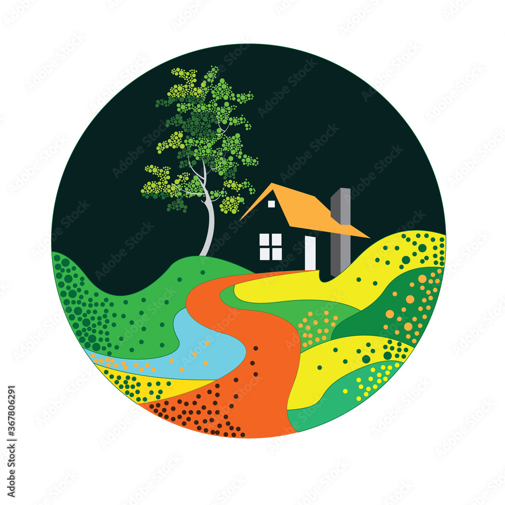 Vector logo house design in eps 10. Simple template and ready to use ...