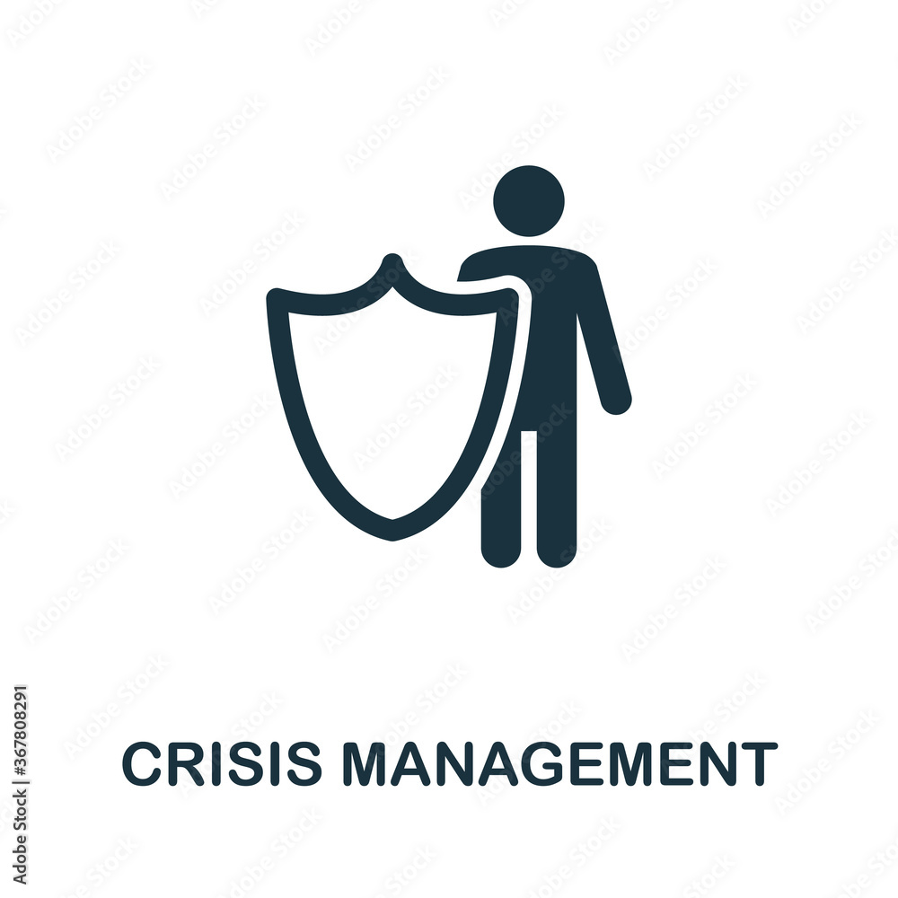 Crisis Management icon. Simple element from community management ...