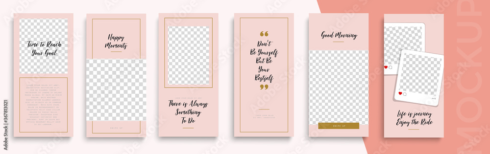 Editable Instagram Stories template. Streaming. Stock Vector | Adobe Stock