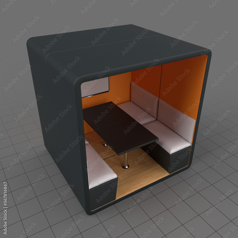 Meeting pod 6 Stock 3D asset | Adobe Stock