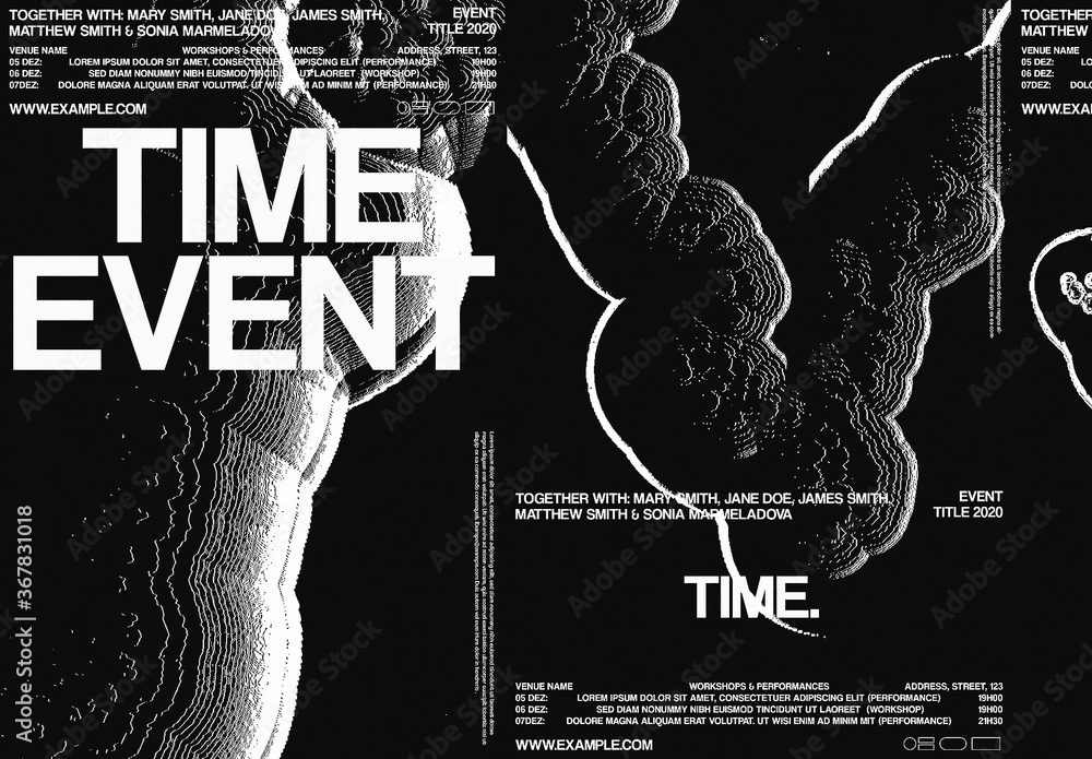 Dramatic Cinema Poster Campaign Layout Stock Template | Adobe Stock