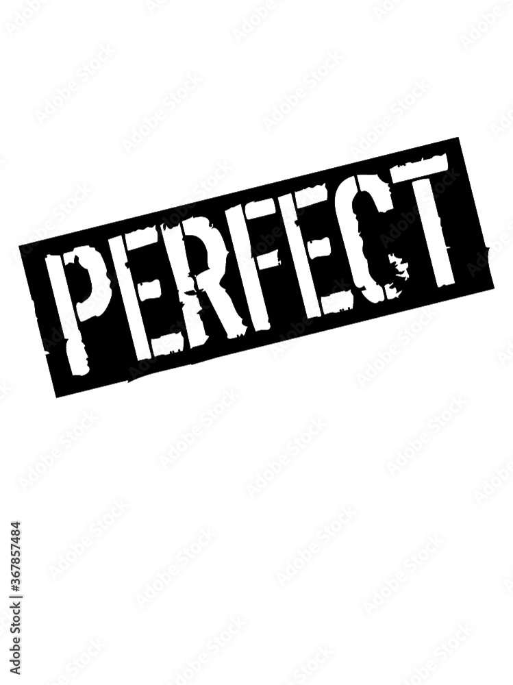Schild Perfect Stempel Design brilliant erstklassig Stock Vector ...