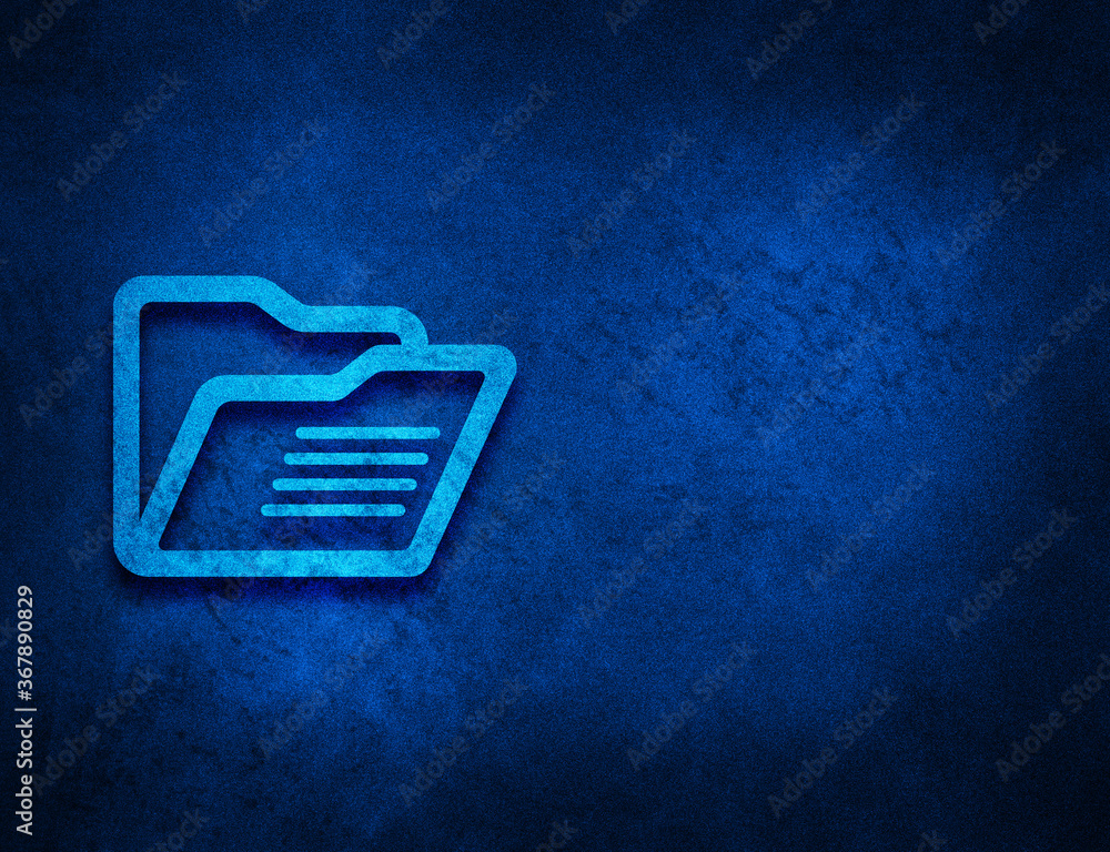 Folder icon artistic abstract blue grunge texture background Stock ...