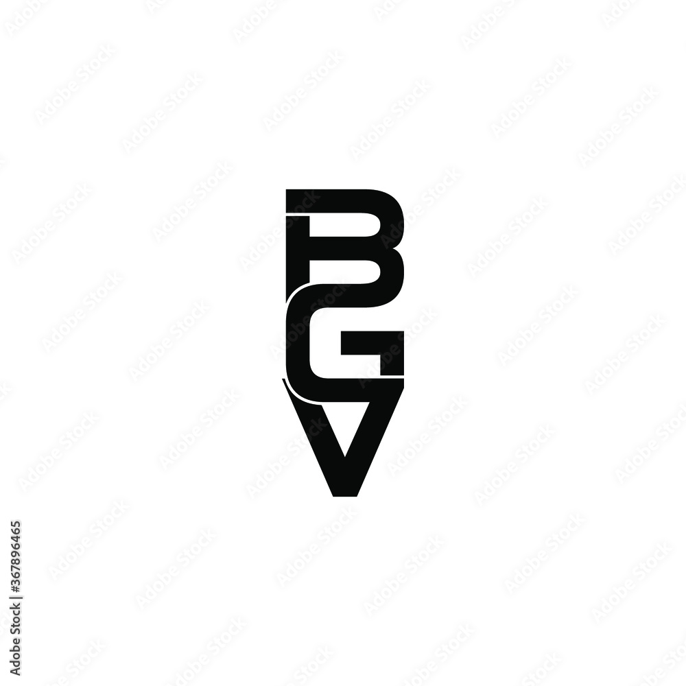bgv letter original monogram logo design Stock Vector | Adobe Stock