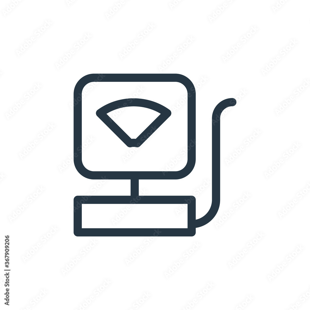 ultrasound machine icon vector from medicine concept. Thin line ...
