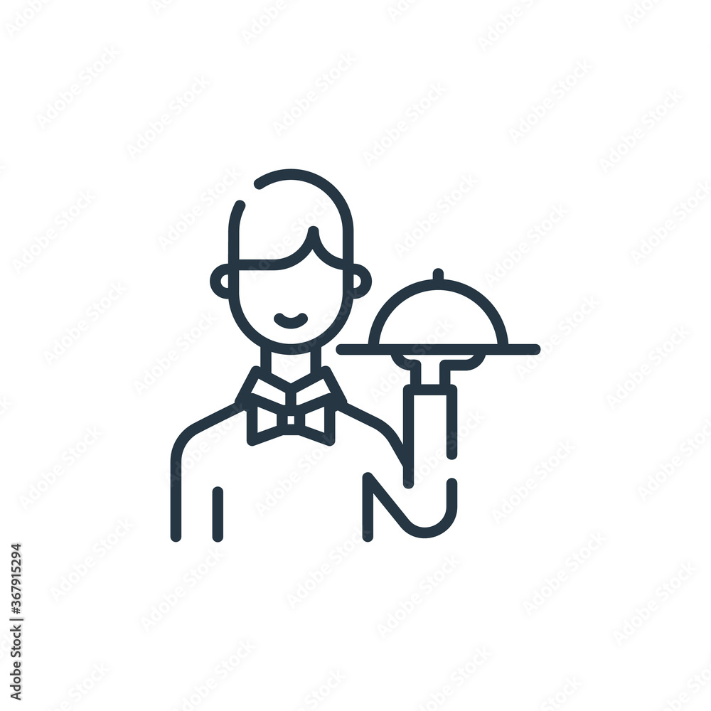 Restaurant Waiter Vector