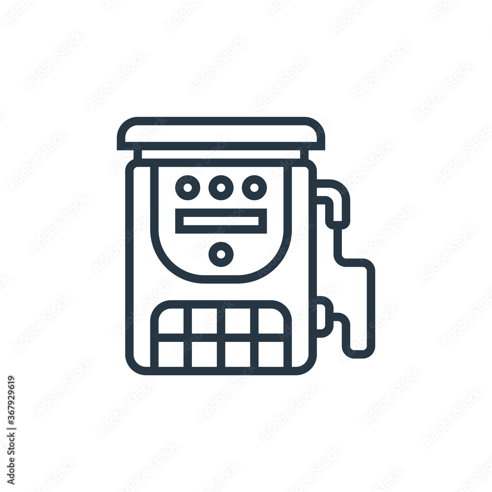 fast charge icon vector from electric vehicle concept. Thin line ...