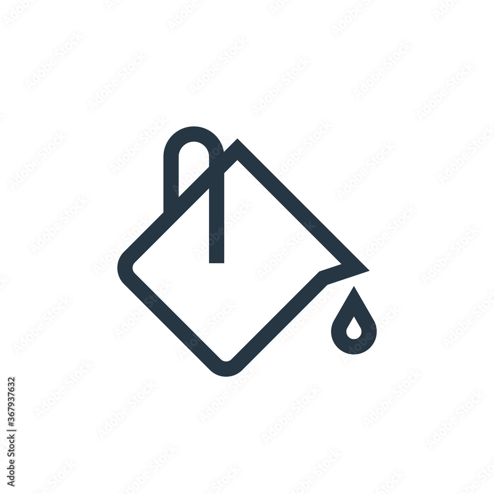 fill color icon vector from vector editing concept. Thin line ...