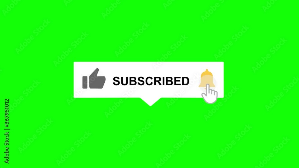 Animated subscribe, get notification button, lower third icon ...