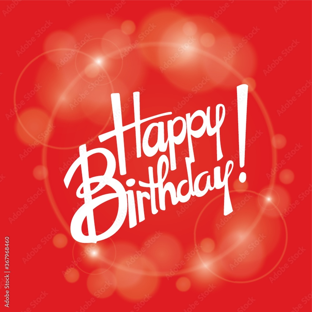 happy birthday card Stock Vector | Adobe Stock