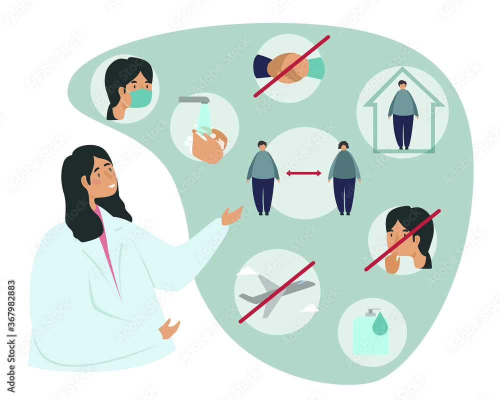 Virus Protection Infographics virus protection flat vector illustration ...