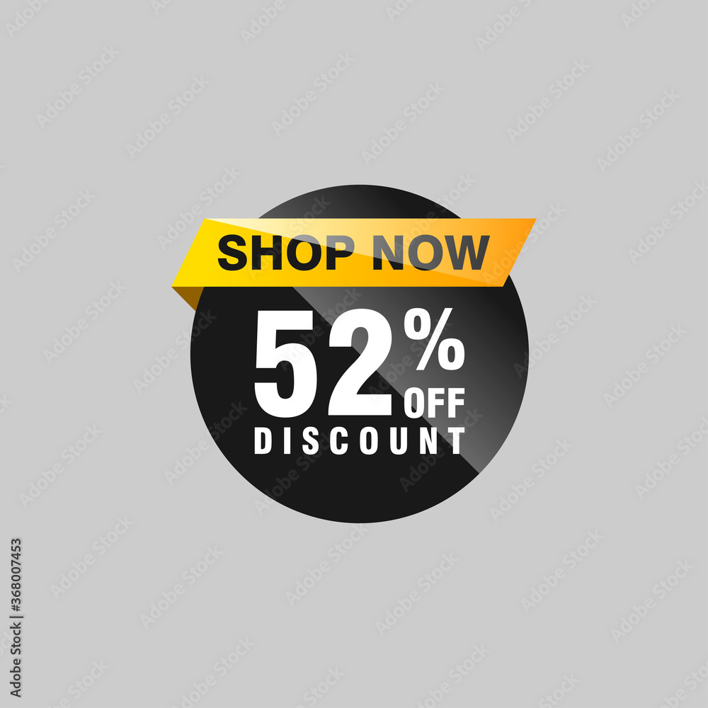 52 discount, Sales Vector badges for Labels, , Stickers, Banners, Tags ...