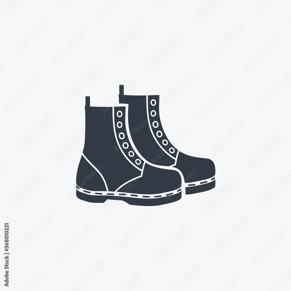 Vecteur Stock Dr martens icon isolated on clean background. Dr martens ...