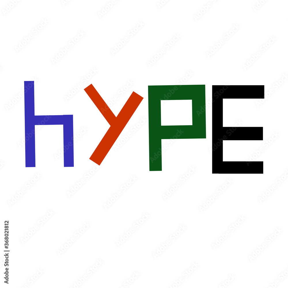 Hype Logo, Logotype, Bright Infographic for Posters, Presentations and ...