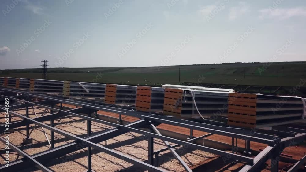 Building structure made of steel structures of the supporting structure ...