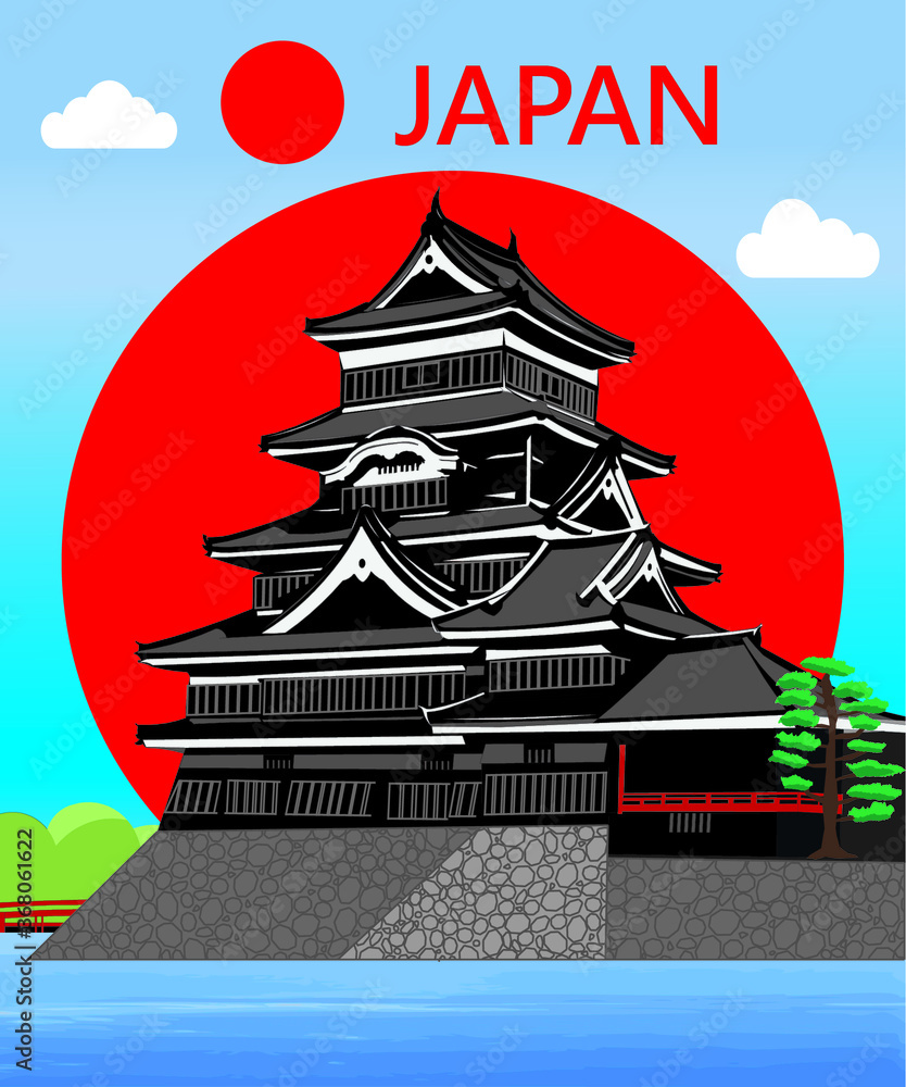 The Matsumoto castle in Nagano Prefecture Japan - The symbols of Japan ...