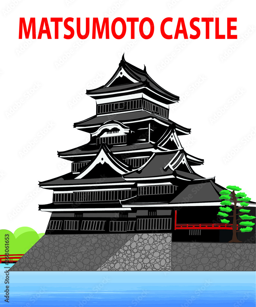 The Matsumoto castle in Nagano Prefecture Japan - The famous symbols of ...