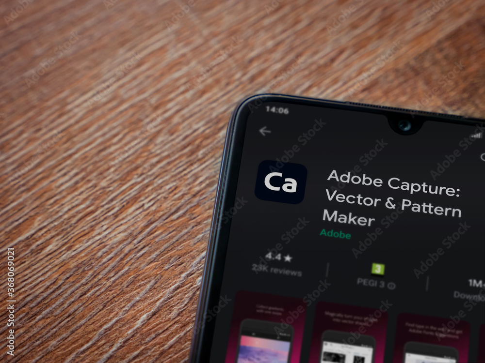 Lod, Israel - July 8, 2020: Adobe Capture - Vector and Pattern Maker ...