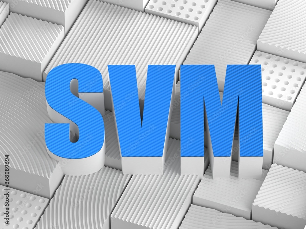 SVM acronym (Support vector machine) - supervised learning models Stock ...