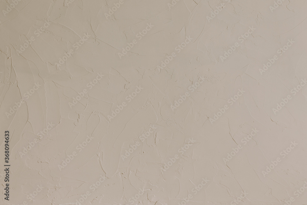Beige textured wall detail for background. Natural color, rough surface ...