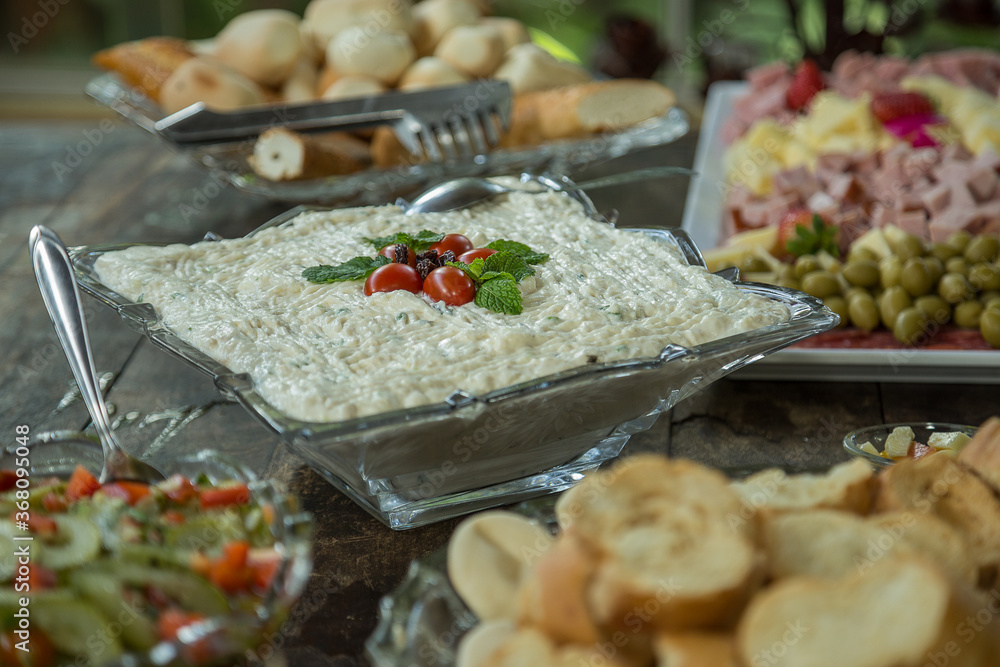 Mesa de frios em buffet de festa. Stock Photo | Adobe Stock