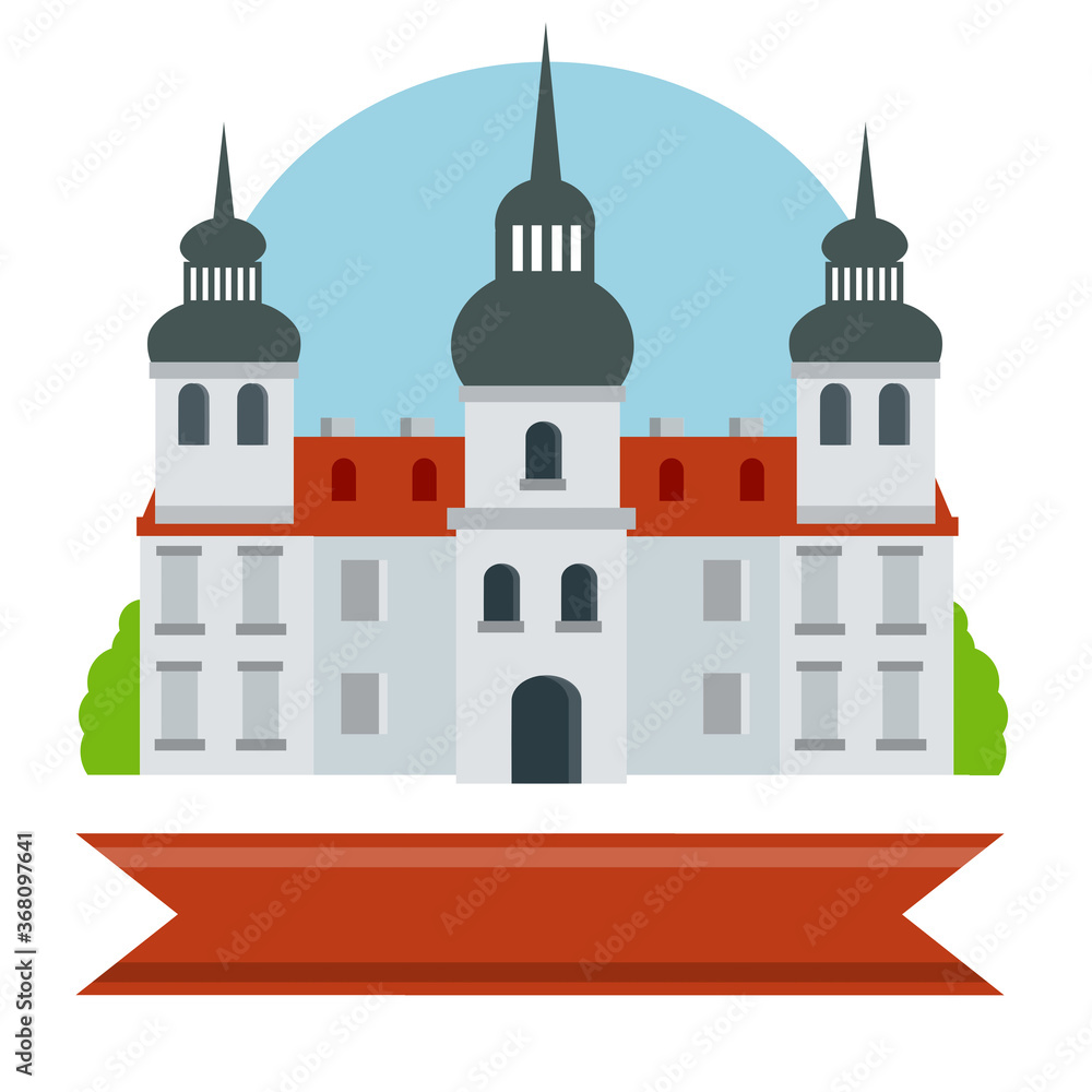 Old Medieval University. House of monastic order. Historic centre ...