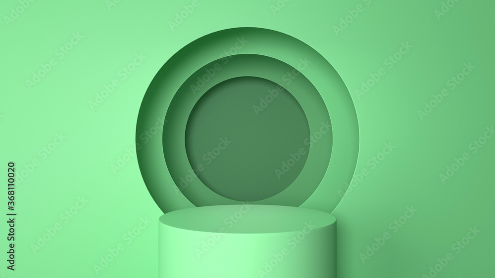 paper waves and podium. Platform for product presentation Stock ...