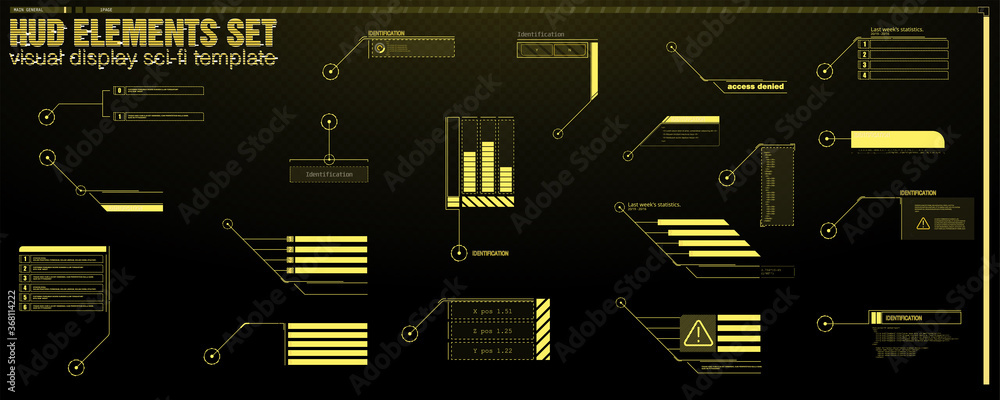 Information box bars and modern digital info frame layout templates ...