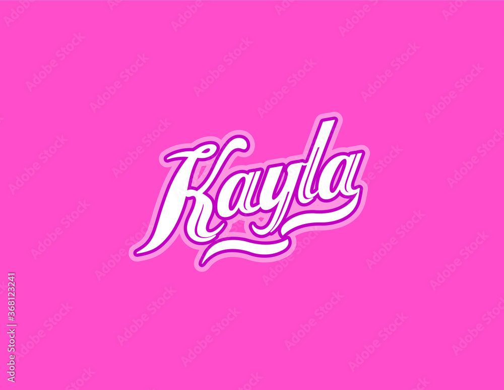 The Name Kayla In Glitter