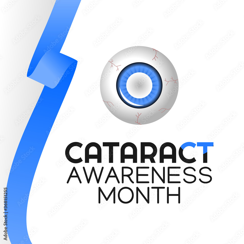 vector graphic of cataract awareness month good for cataract awareness ...