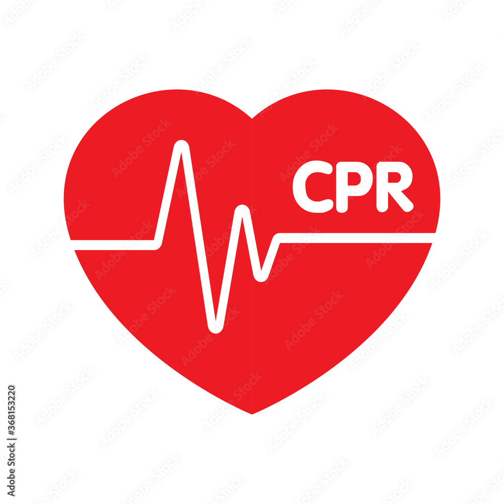 heart cpr medical icon vector design Stock Vector | Adobe Stock
