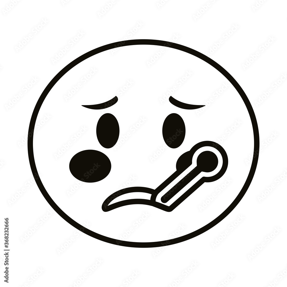 Sick In Bed Clipart Black And White